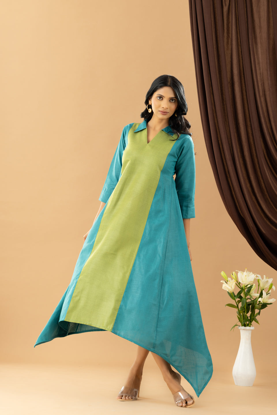Bahaar Jade Green Dress – Discover Ethnic Elegance - Raas By Handikart